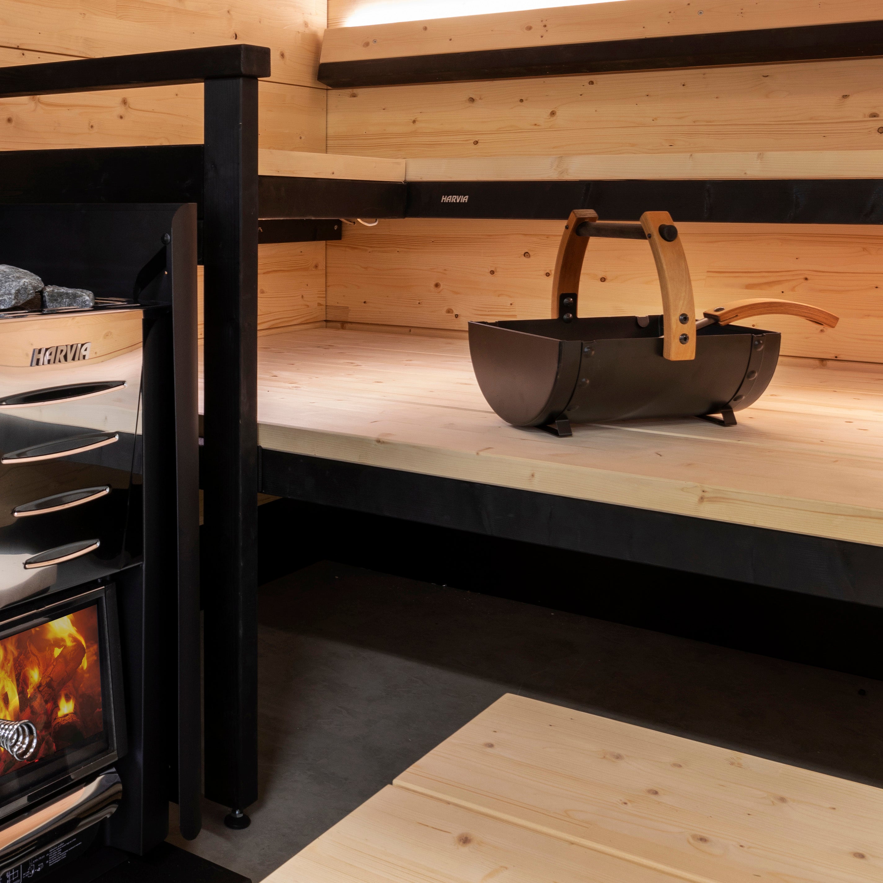 Badstuinnredning Harvia Solide